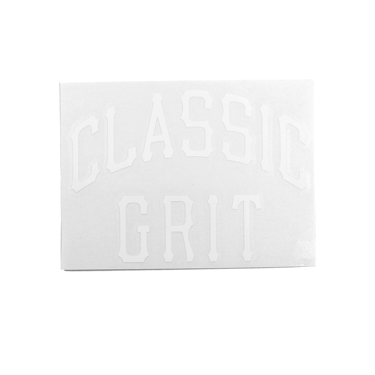 Classic Grit Die Cut Logo Sticker